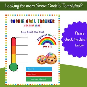 Girl Scout Cookie Tally Sheet, ABC & LBB, Editable Sales Tracker (canva ...