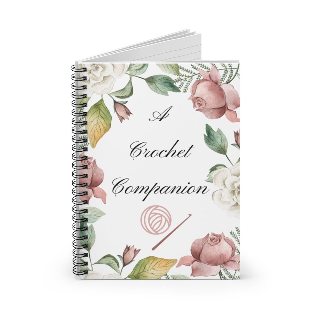 Crochet Notebook, Crochet Spiral Notebook - Ruled Line, Gift for ...