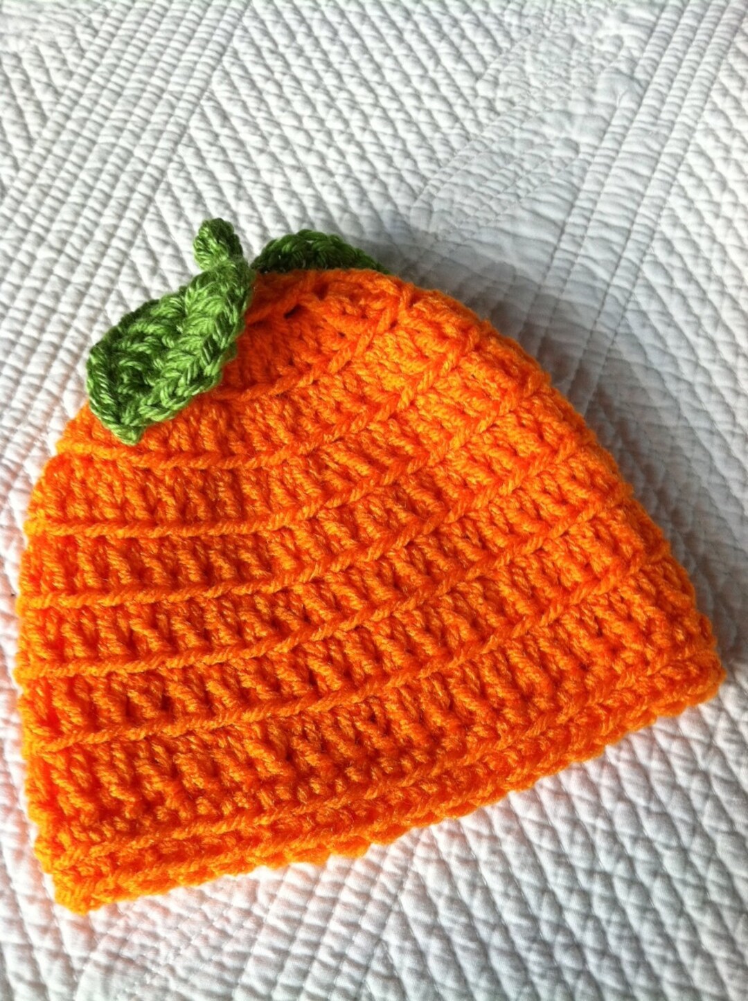 Halloween Crochet Baby Hat, Orange Pumpkin Baby Hat, Newborn Hat ...