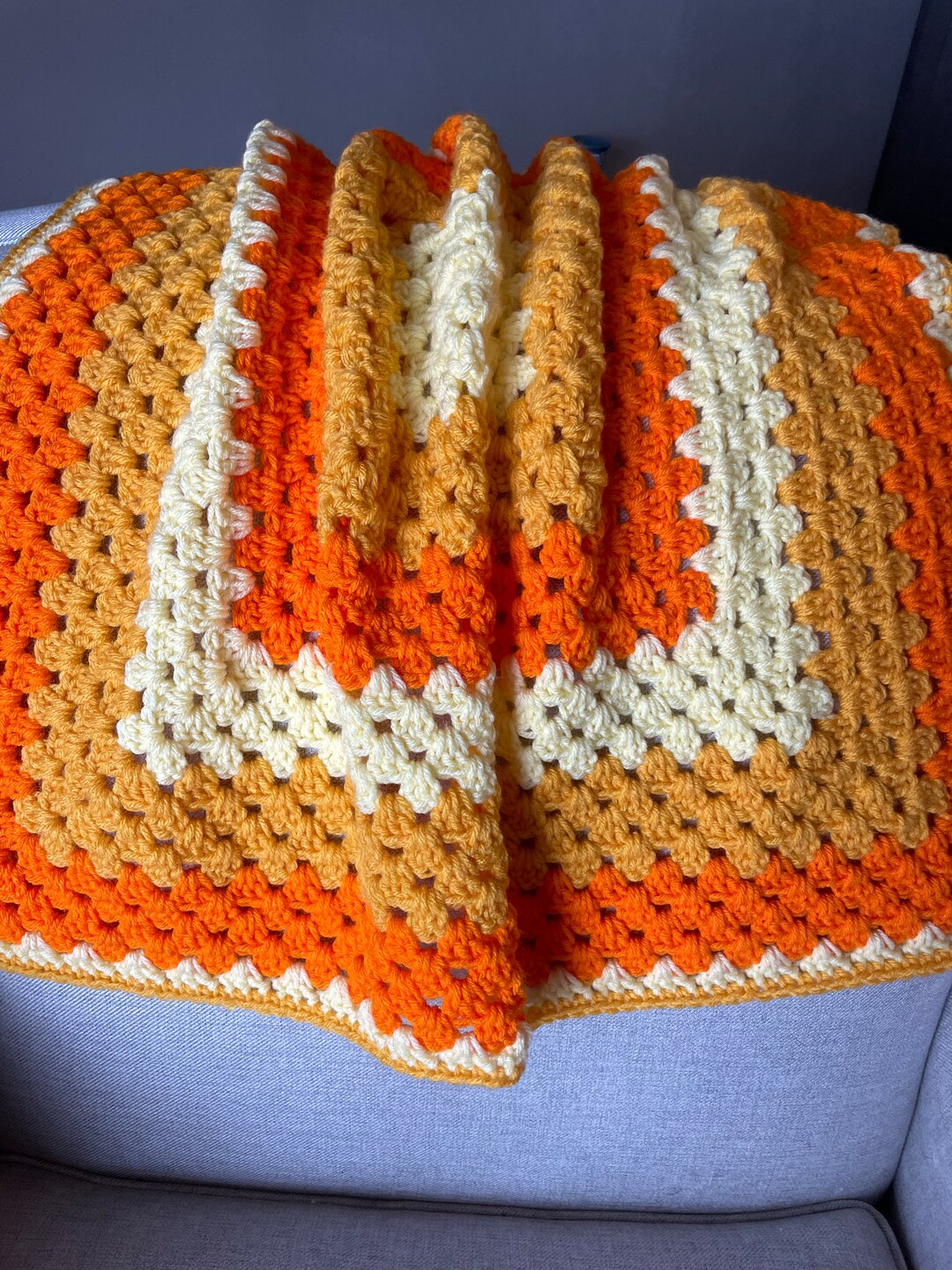 Baby Blanket, Baby Afghan, Yellow, Gold and Orange Baby Blanket ...