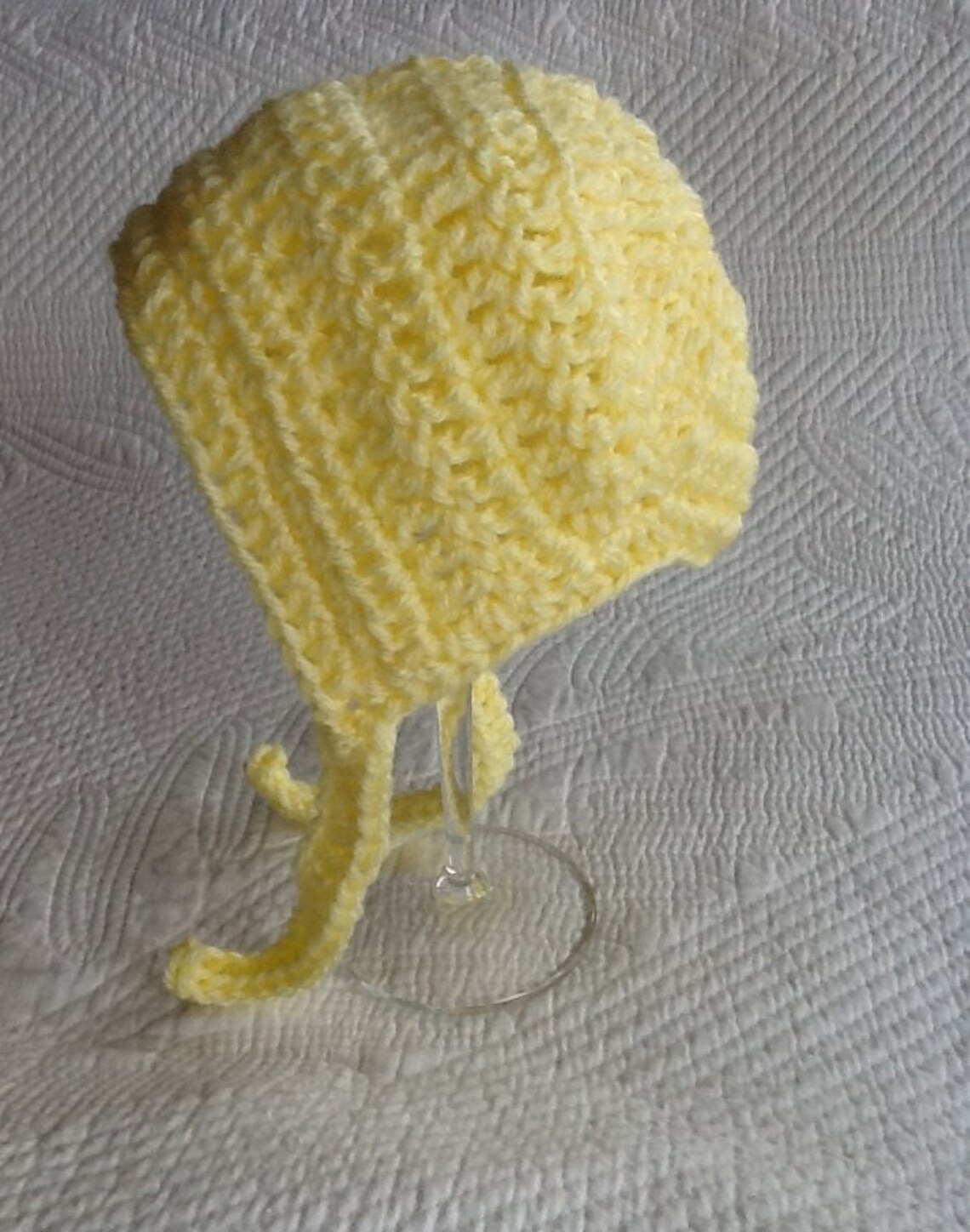 Easter Bonnet Easter Yellow Easter Bonnet Crochet Baby - Etsy