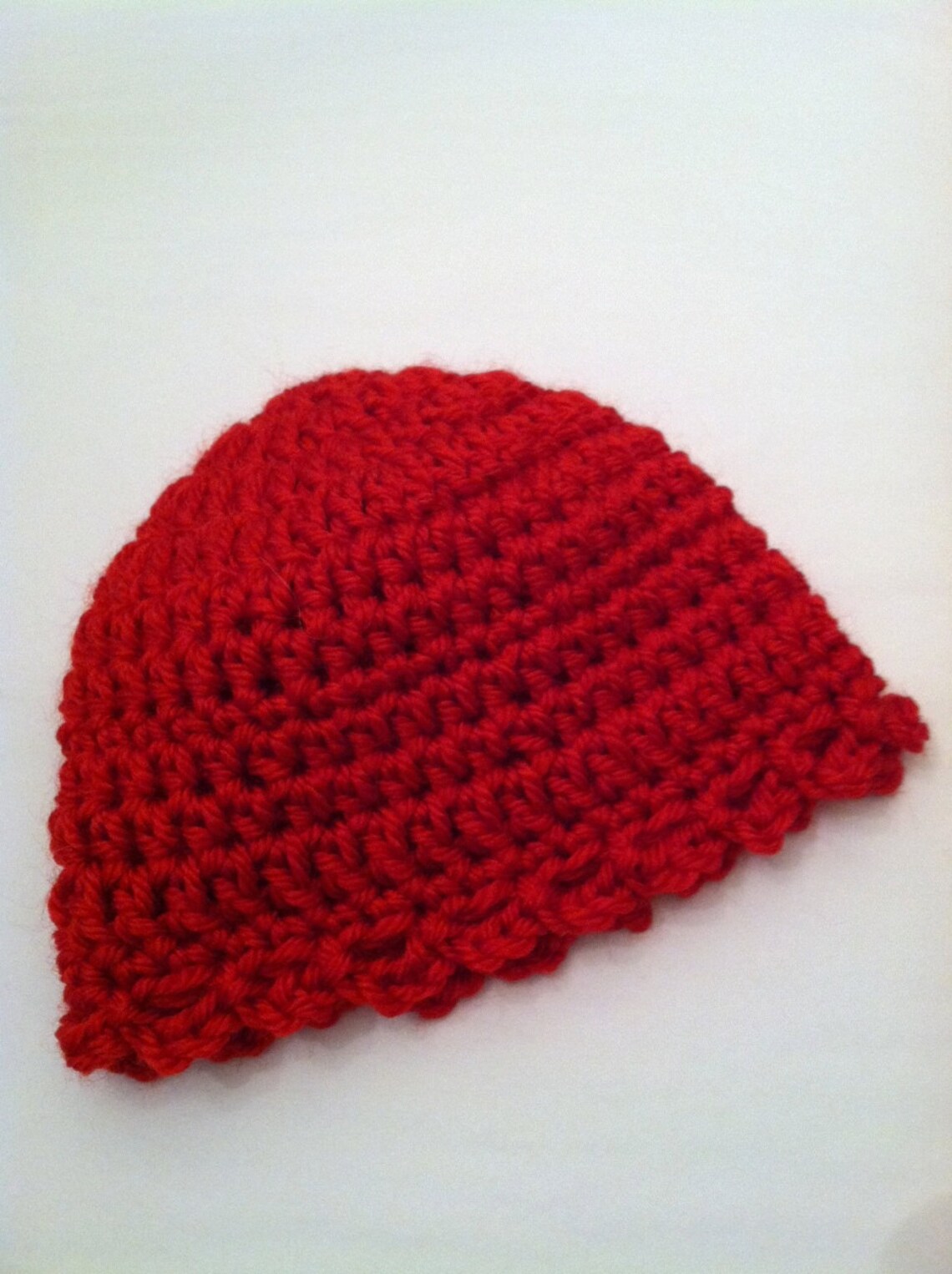 Red Crochet Baby Hat With Ruffle Crochet Baby Hat Newborn - Etsy