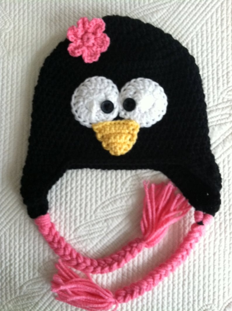 Penguin Hat Child Animal Hat Penguin Hat Crochet Baby Hat | Etsy