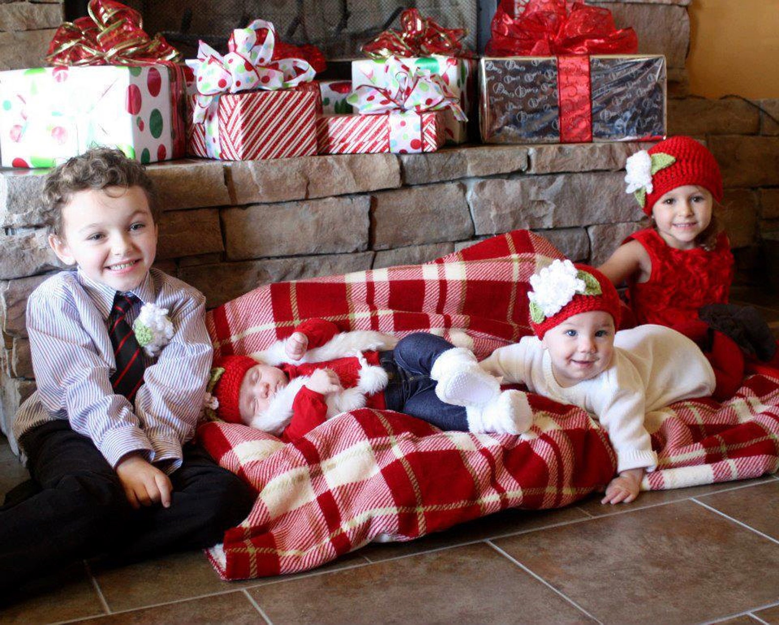 Red Crochet Baby Hat With Flower Crochet Baby Hat Newborn - Etsy