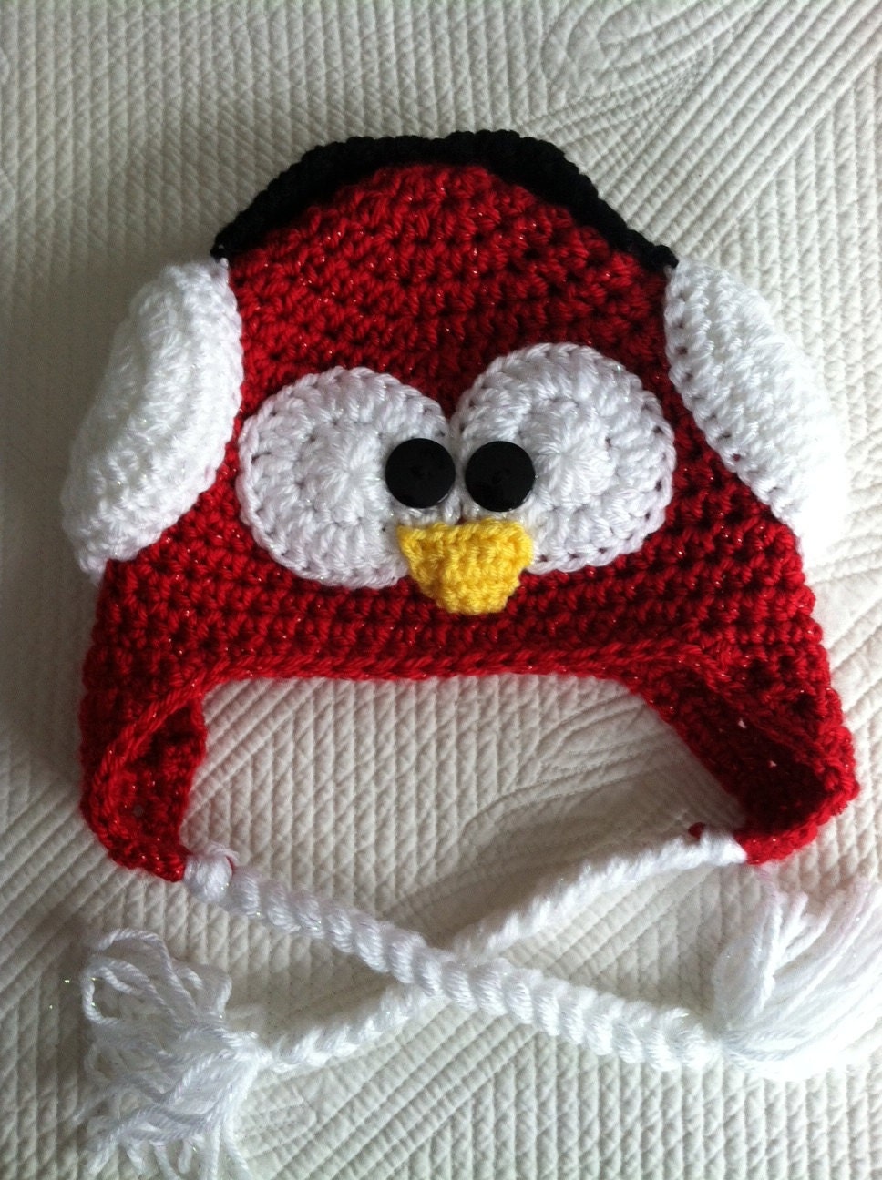 Fleece Lined Sparkly Penguin Hat, Child Animal Hat, Penguin Hat ...