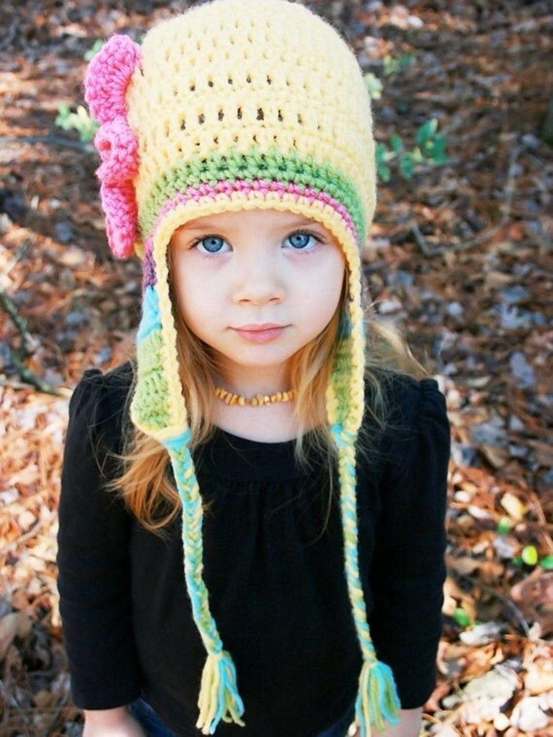 Crochet Pattern, Crochet Hat Pattern, Crochet Earflap Hat Pattern ...