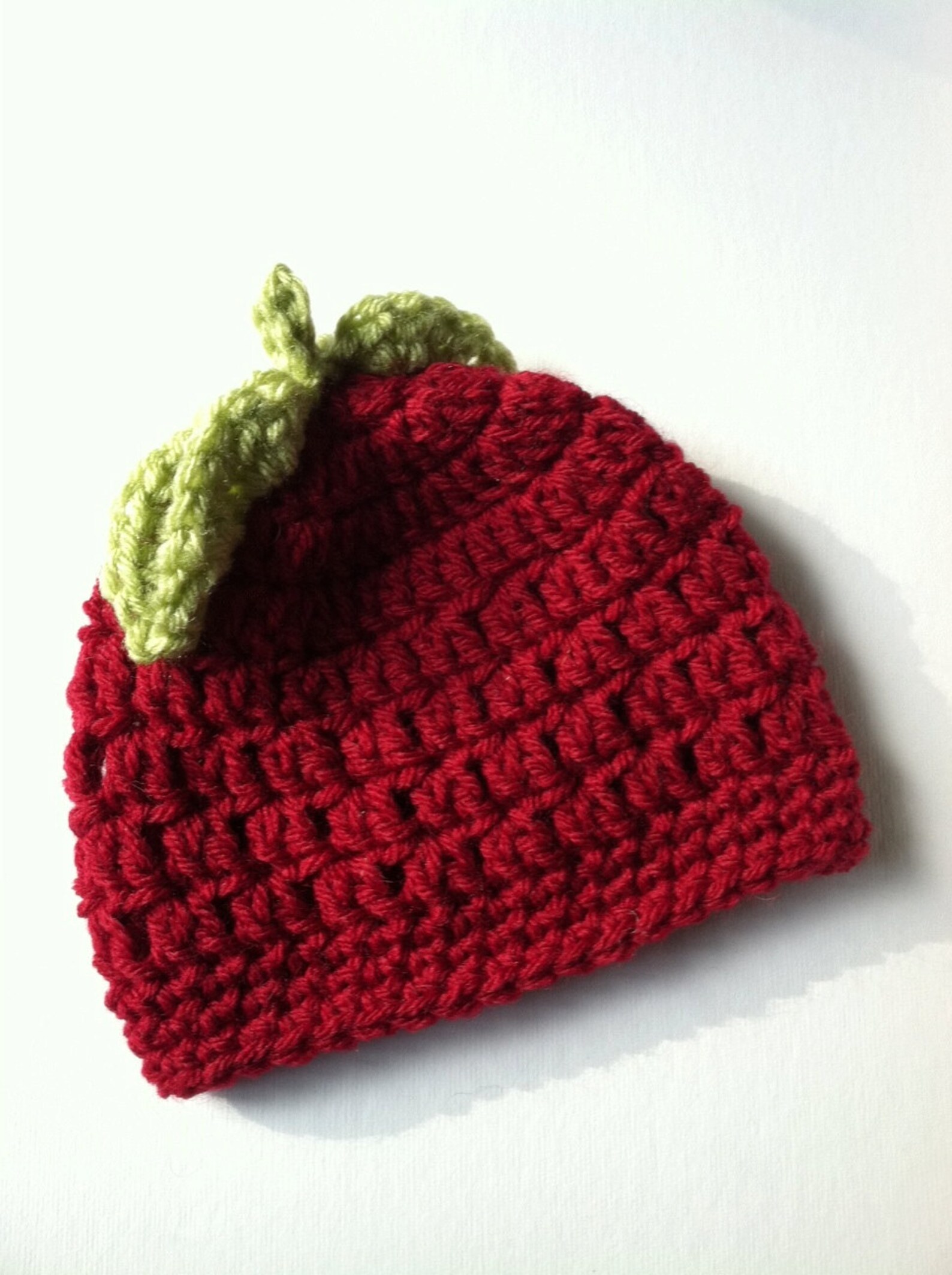 Crochet Apple Hat Red Apple Hat Crochet Baby Hat Red Apple - Etsy