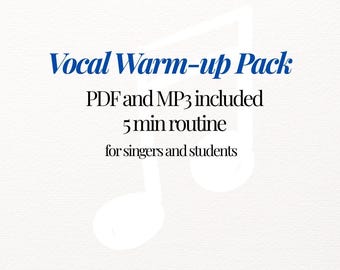 Vocal Warm-up Printable | Choir & Worship Team Voice Exercises ...