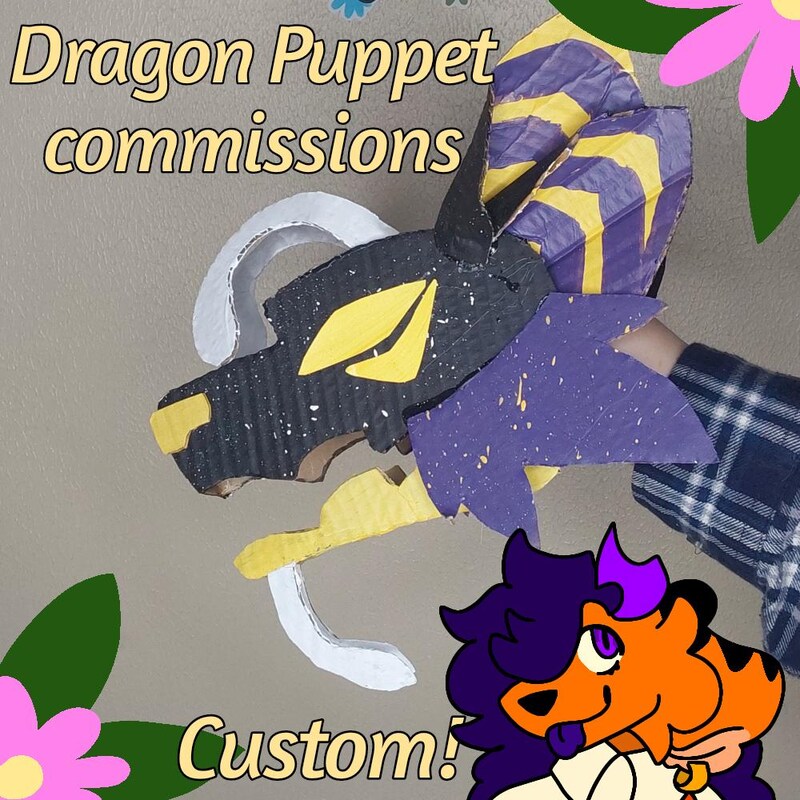 Forkscales Dragon Puppets - Etsy