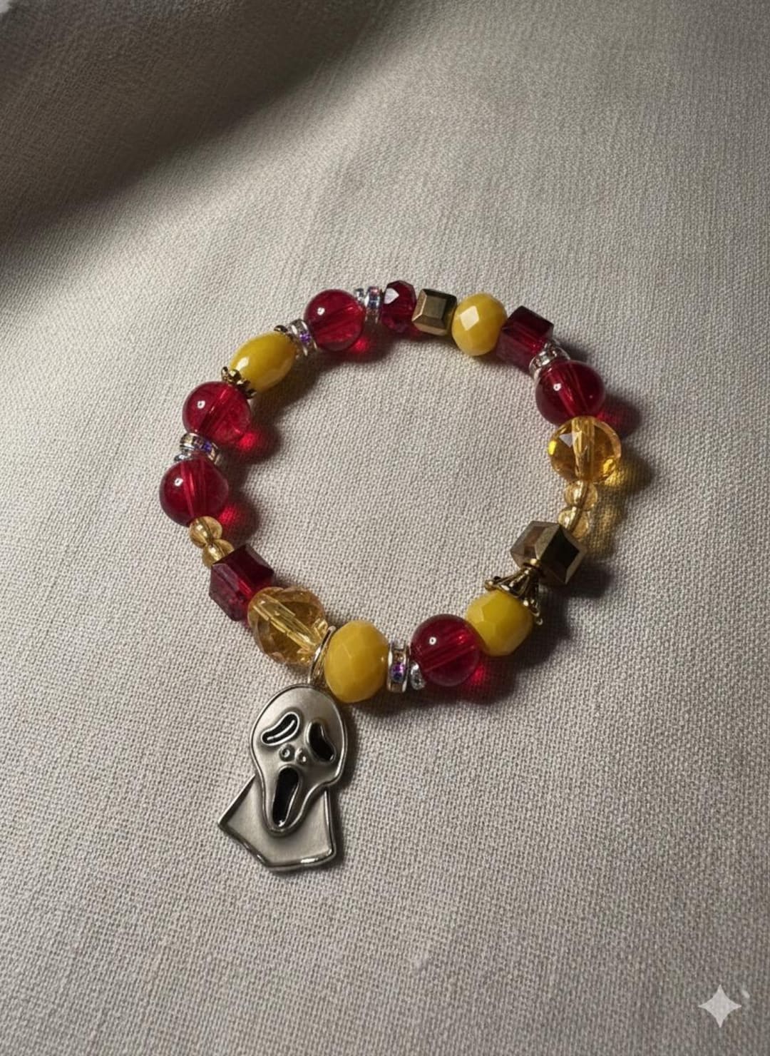 Enchanted Firelight Glass Bracelet - Etsy