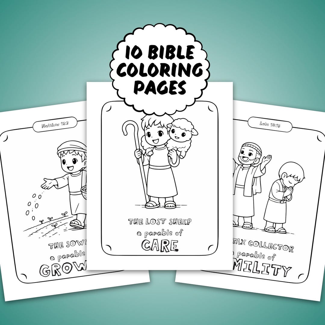 Parables of Jesus Coloring Pages | Bible Kids Activity (various ...