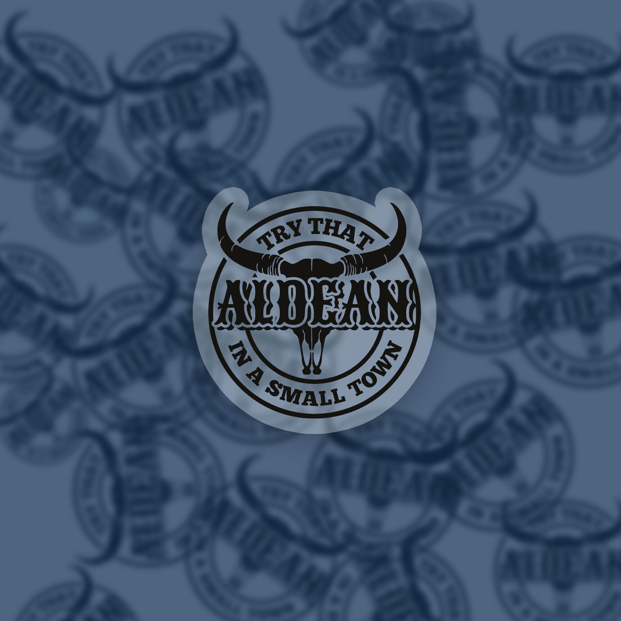 Try That In A Small Town Sticker, Jason Aldean Sticker, American Flag Quote