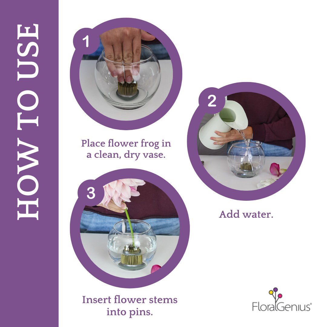 Round Metal Flower Holder Pin Frog Sets ~ the Perfect Gift for ...
