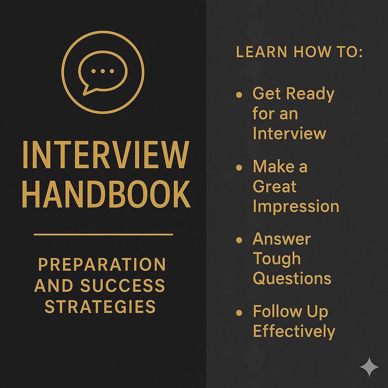 Interview Handbook | Job Interview Guide PDF | Professional Tips ...