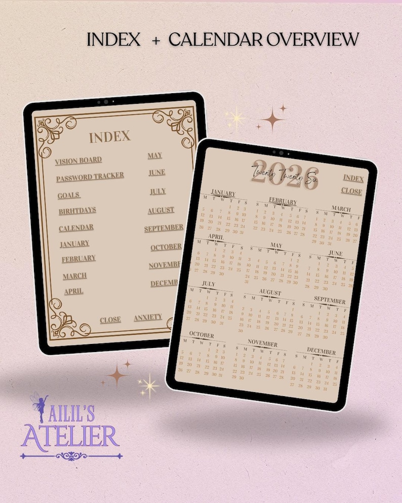2026 Minimalist Vintage Digital Planner Swiftie Inspired Goodnotes ...