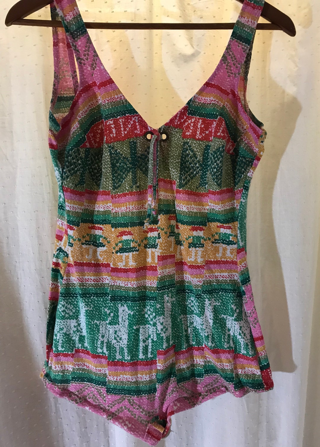 Retro 60s Era One-piece Bathing Suit - Etsy