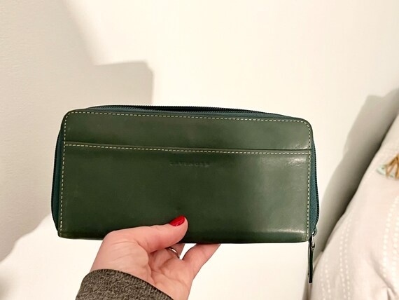 Forest Green Leather Wallet - Gem