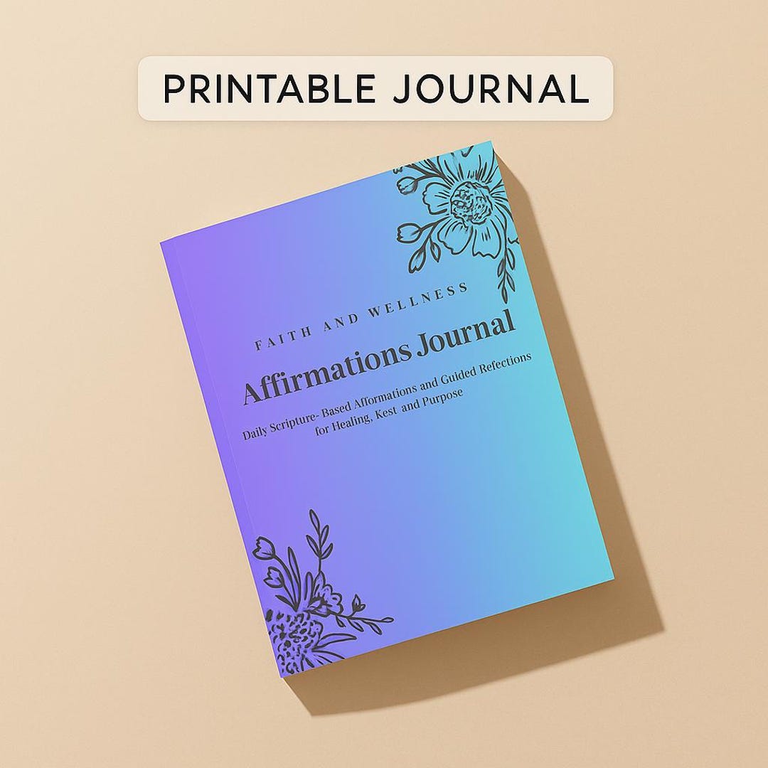 Faith Wellness Affirmations Printable | Christian Scripture Workbook ...