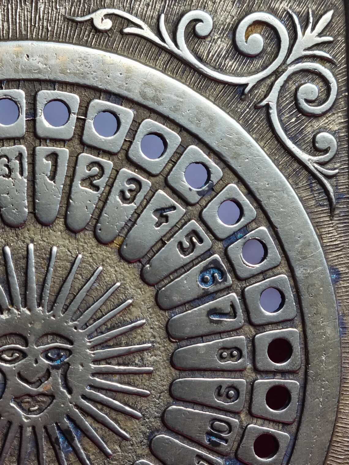 Vintage Brass Sundial Perpetual Calendar With Stand – Decorative ...