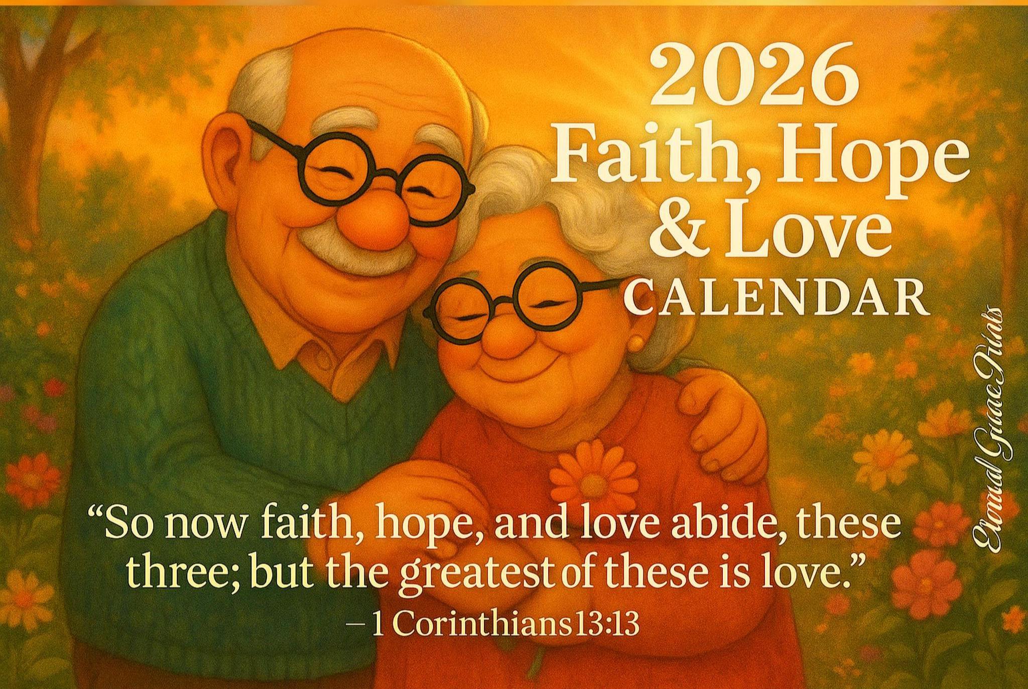 2026 Christian Wall Calendar – Faith, Hope & Love Bible Verses - Etsy