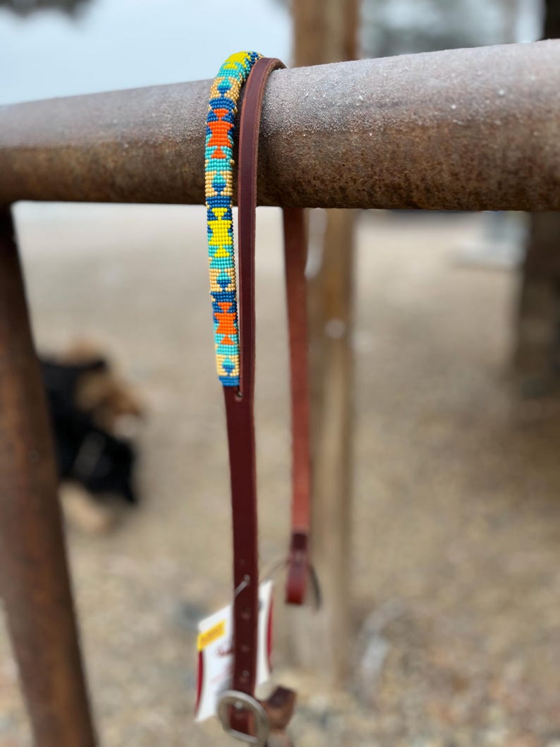Split Ear Beaded Headstall - Etsy
