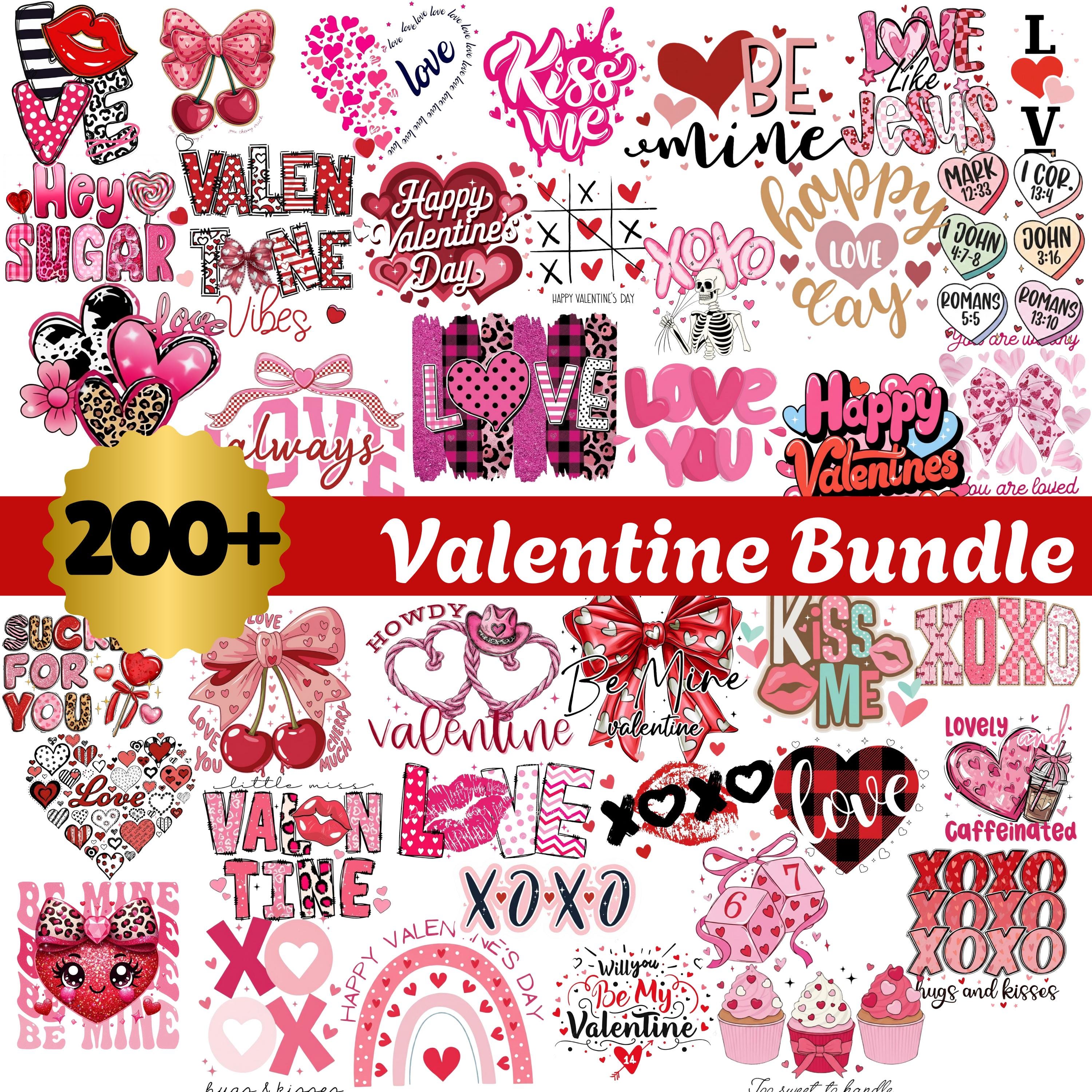 200+ Valentine Mega Bundle Png Bundle, Retro Valentine Png, Valentines ...