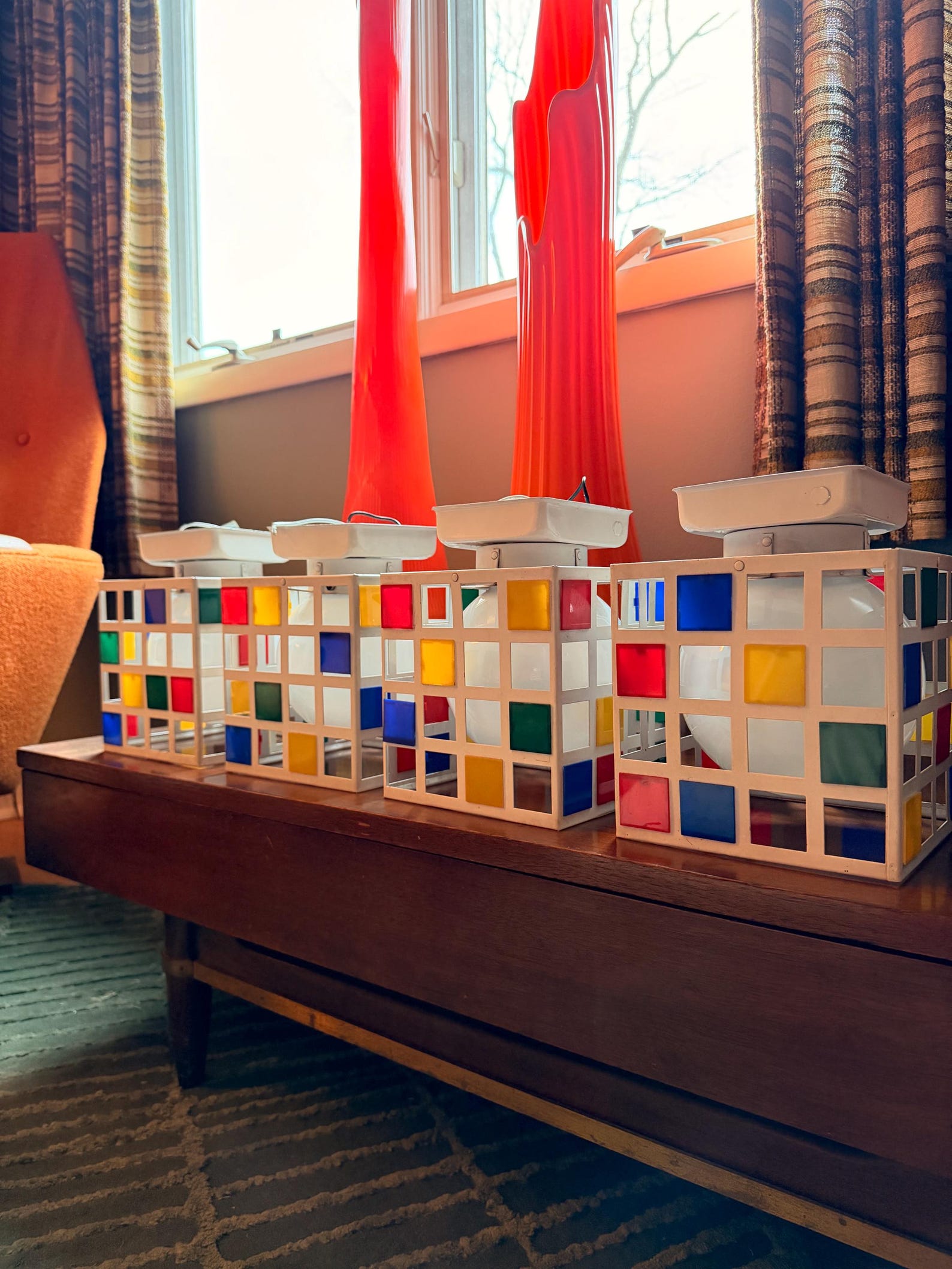 Mondrian Style 70s Ceiling Lights From Progress Lighting - Etsy