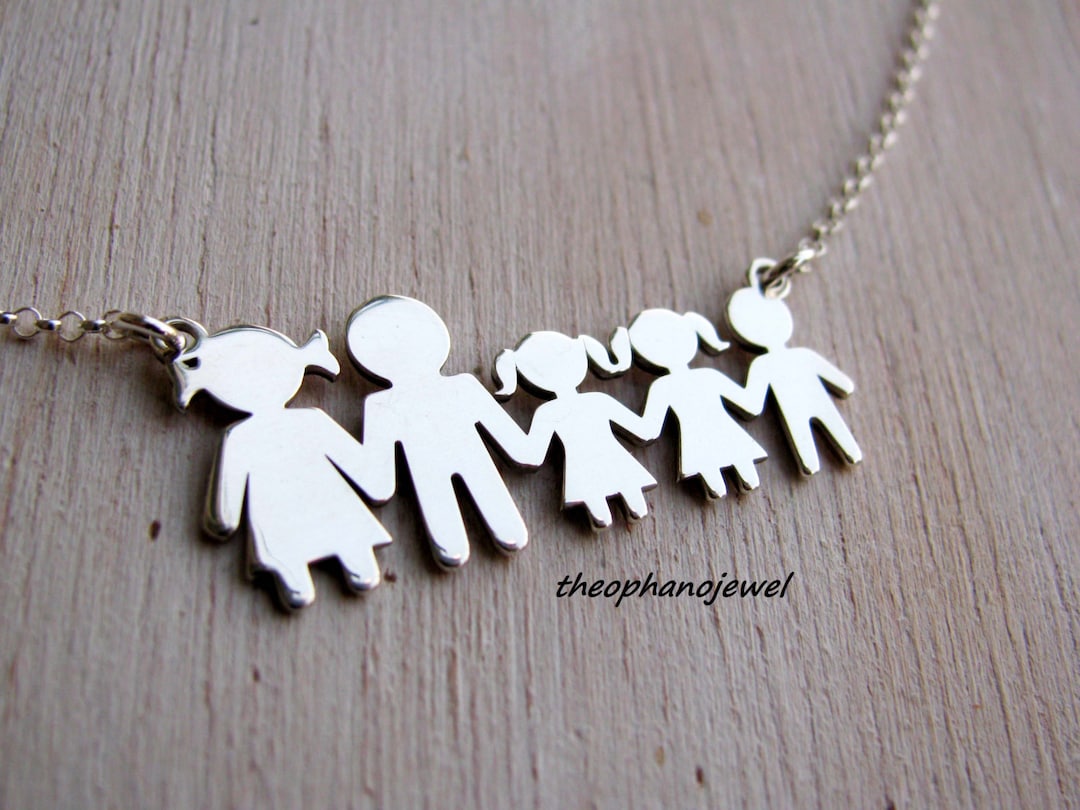 Family Necklace - Mother/ Father/ Children/ Pet Personalized Family ...