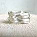 Wide Silver Wrap Ring, Index Finger Ring, Minimal Wide Wrap Wedding ...