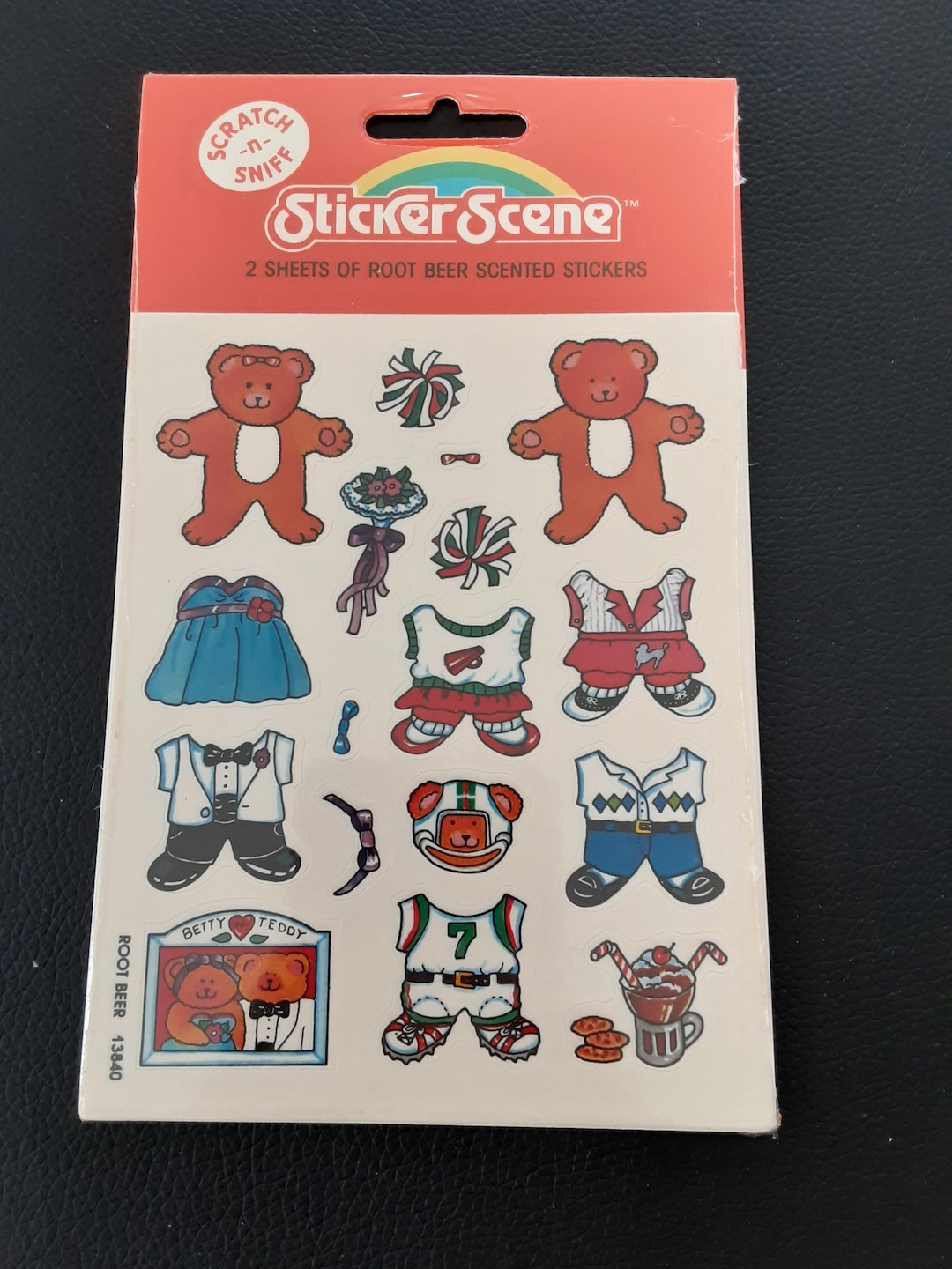 Vintage 80s Sticker Scene Root Beer Teddies Scratch 'n Sniff Sticker ...