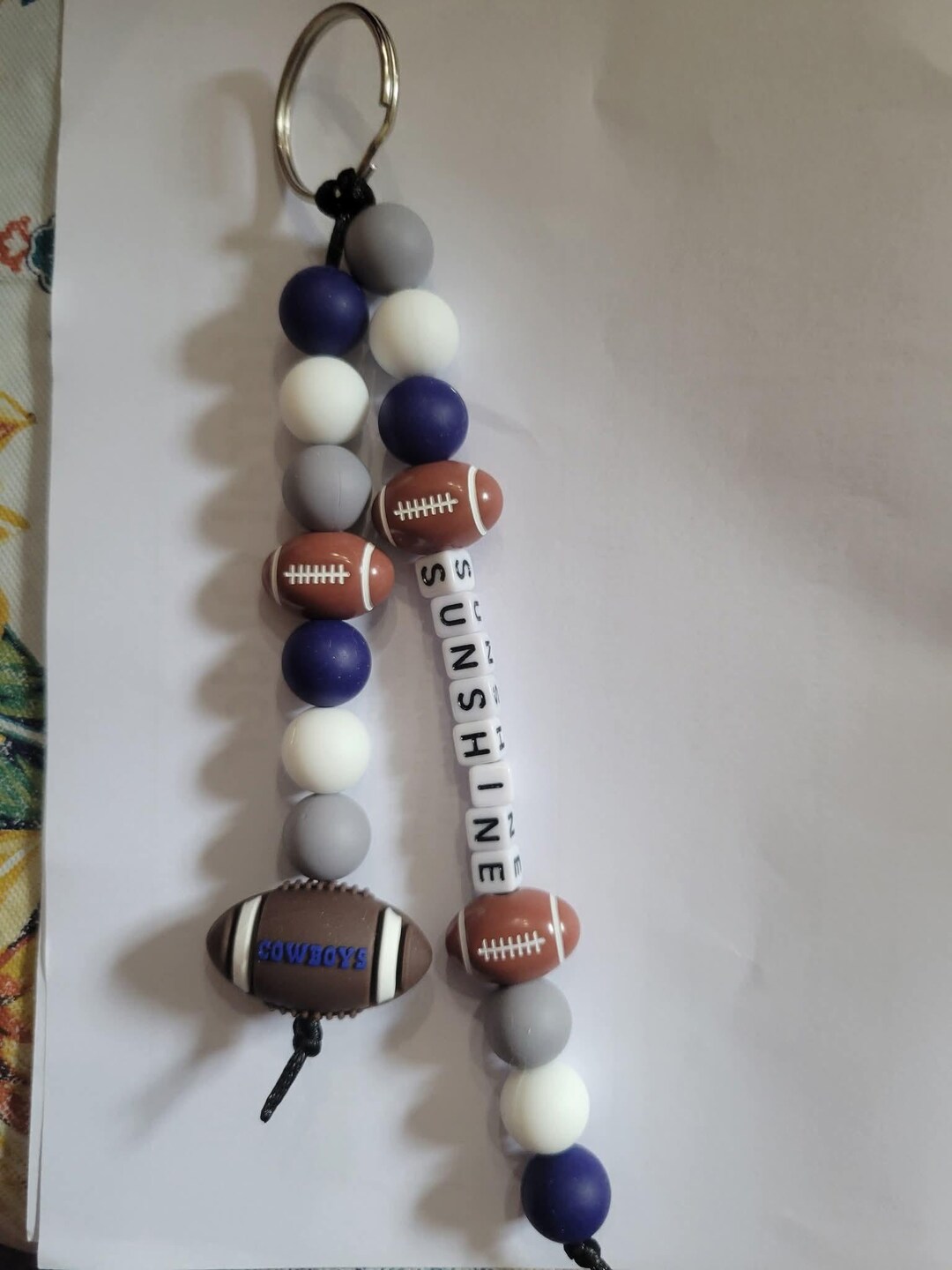 Custom NFL Football Sports Keychain - Etsy