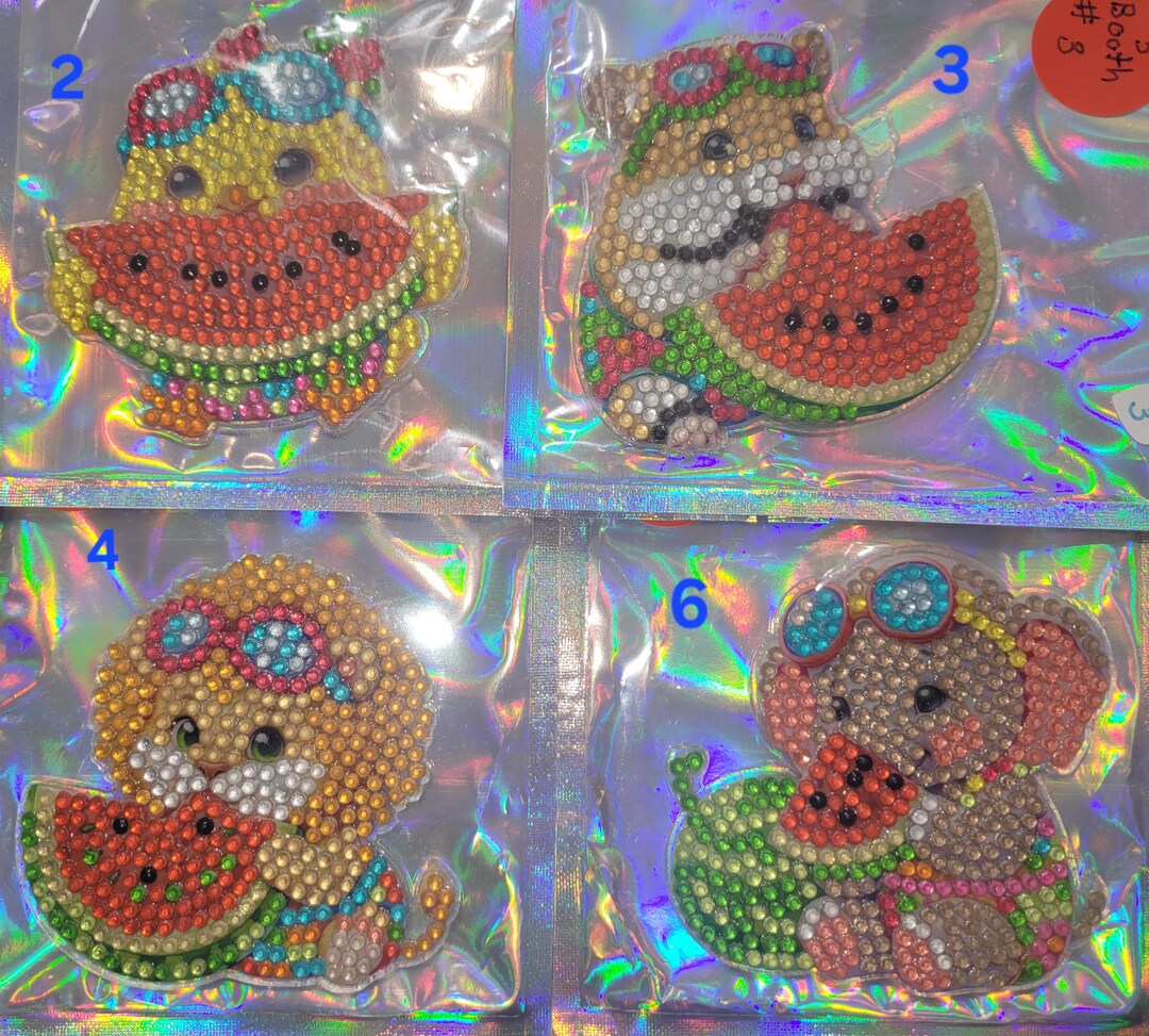 Animals Eating Watermelon Magnets - Etsy