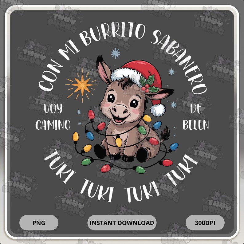 Mi Burrito Sabanero PNG, Feliz Navidad Mexican Christmas PNG, Latino ...