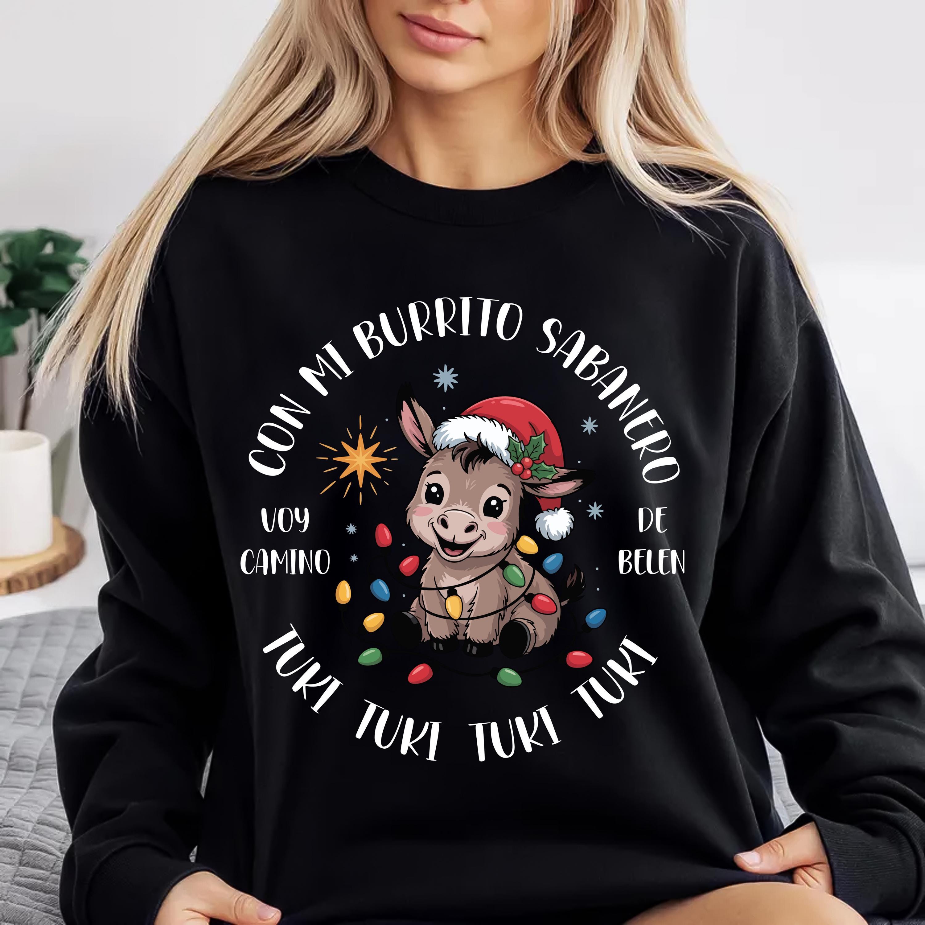 Mi Burrito Sabanero PNG, Feliz Navidad Mexican Christmas PNG, Latino ...