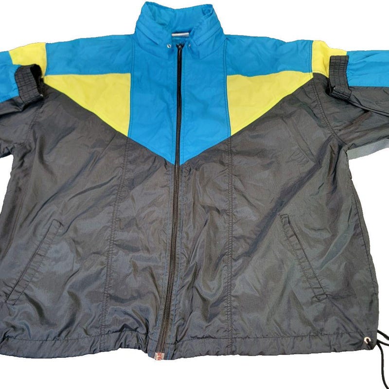 Neon Yellow Windbreaker - Etsy