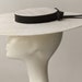REGENT Boater Hat in Pinokpok With Grosgrain Ribbon, for Royal Ascot ...
