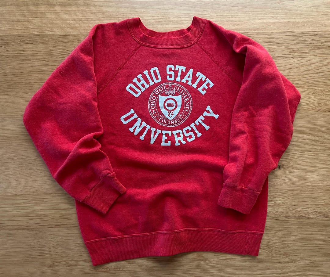 Vintage 80s the Ohio State University OSU Buckeyes Sweatshirt Sweater ...