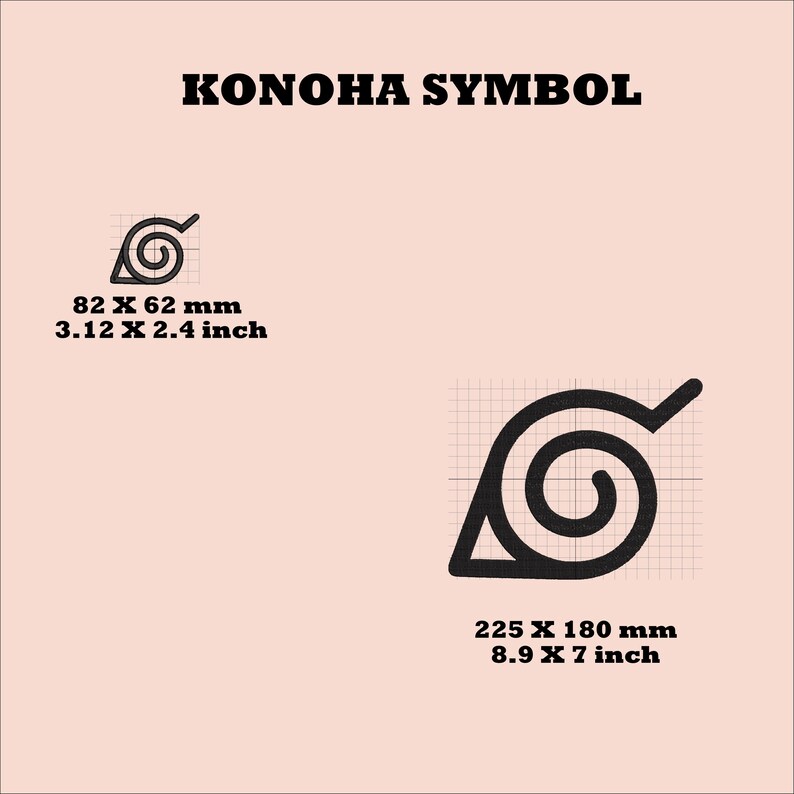 Naruto Embroidery | Anime Symbol Patch | Ninja Clan Embroidery | EMB ...