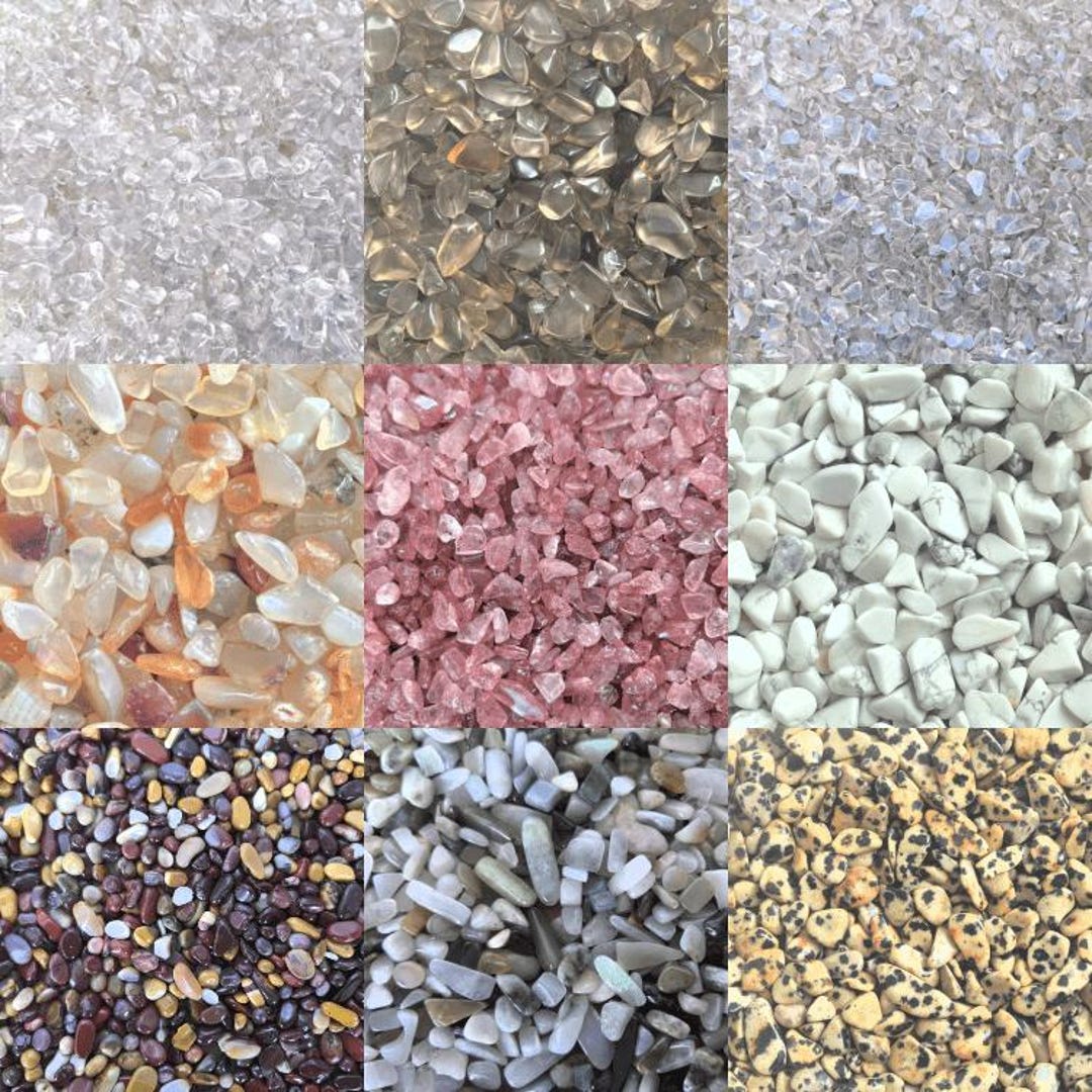 49 Varieties 5–7mm Natural Crystal Chips Collection – Gemstones for Art ...