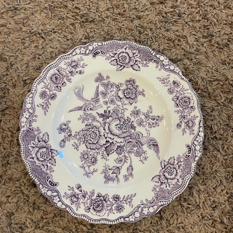 Vintage Mulberry Plates - Etsy