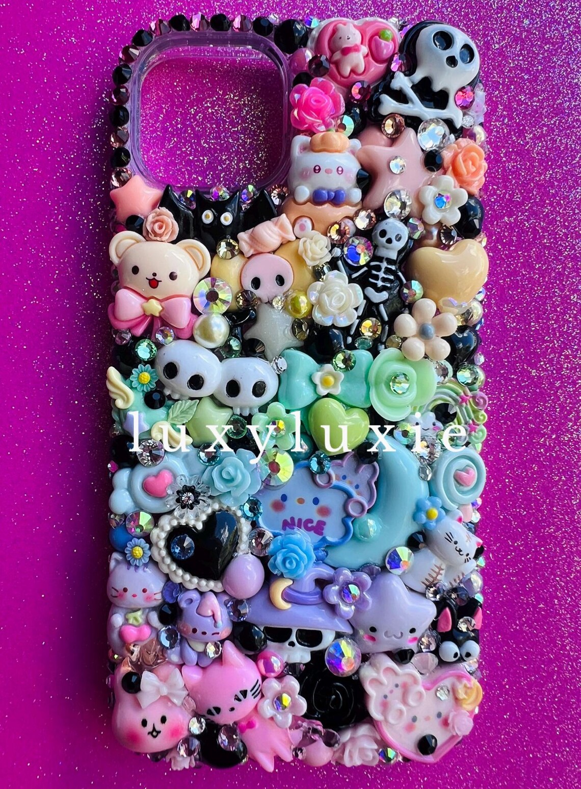 Custom Pastel Grunge Style Decoden Phone Case - Etsy