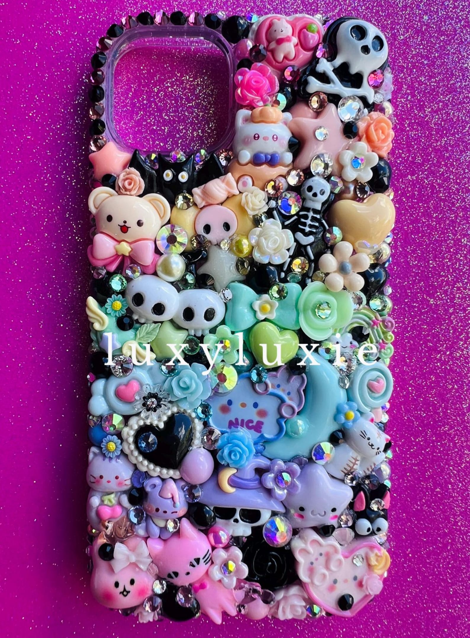 Custom Pastel Grunge Style Decoden Phone Case - Etsy