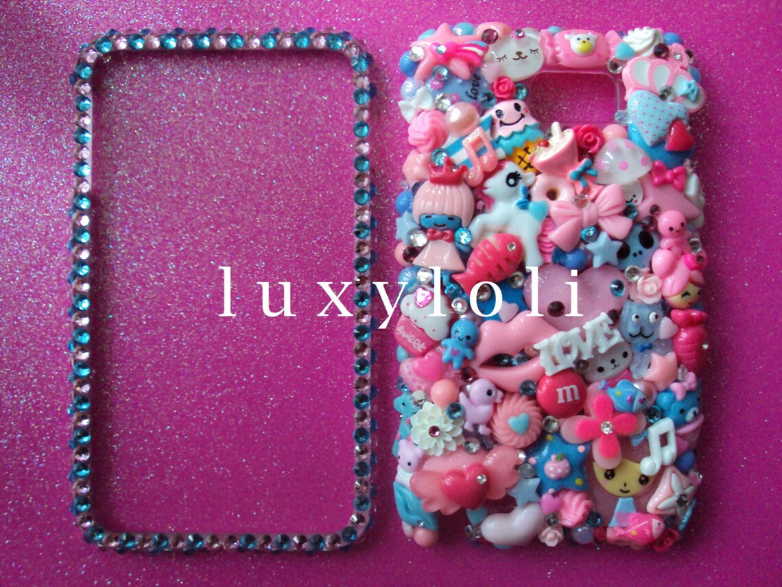 Custom Cotton Candy Pastels Decoden Phone Case - Etsy