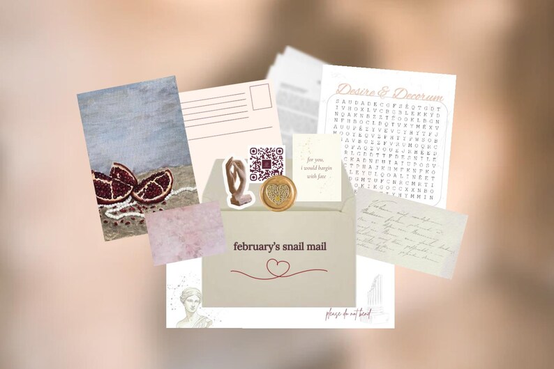 Mail Club Vol 2: Desire and Decorum - Etsy