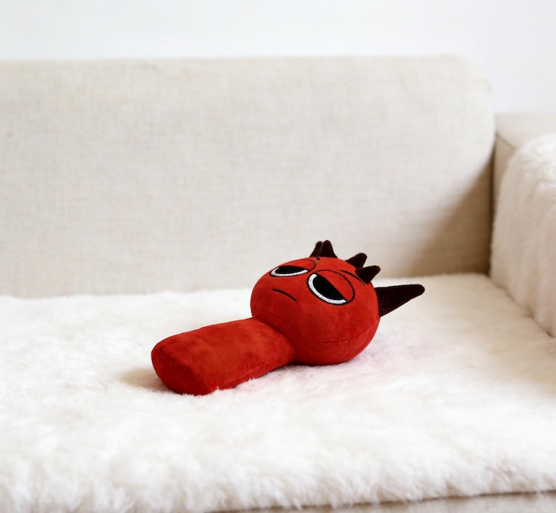 Raddy Sprunki Plush Toy, Red Devil Horror Game Character, 22cm Stuffed ...
