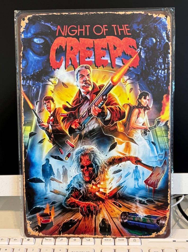 Night of the Creeps Metal Sign Poster 8x 12, Horror, Halloween Wall ...