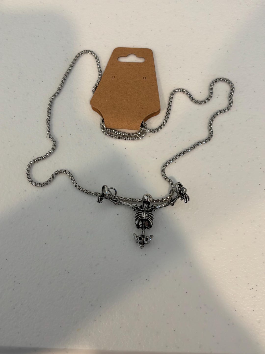 Crucifix Hanging Skeleton Necklace Chain and Pendant - Etsy