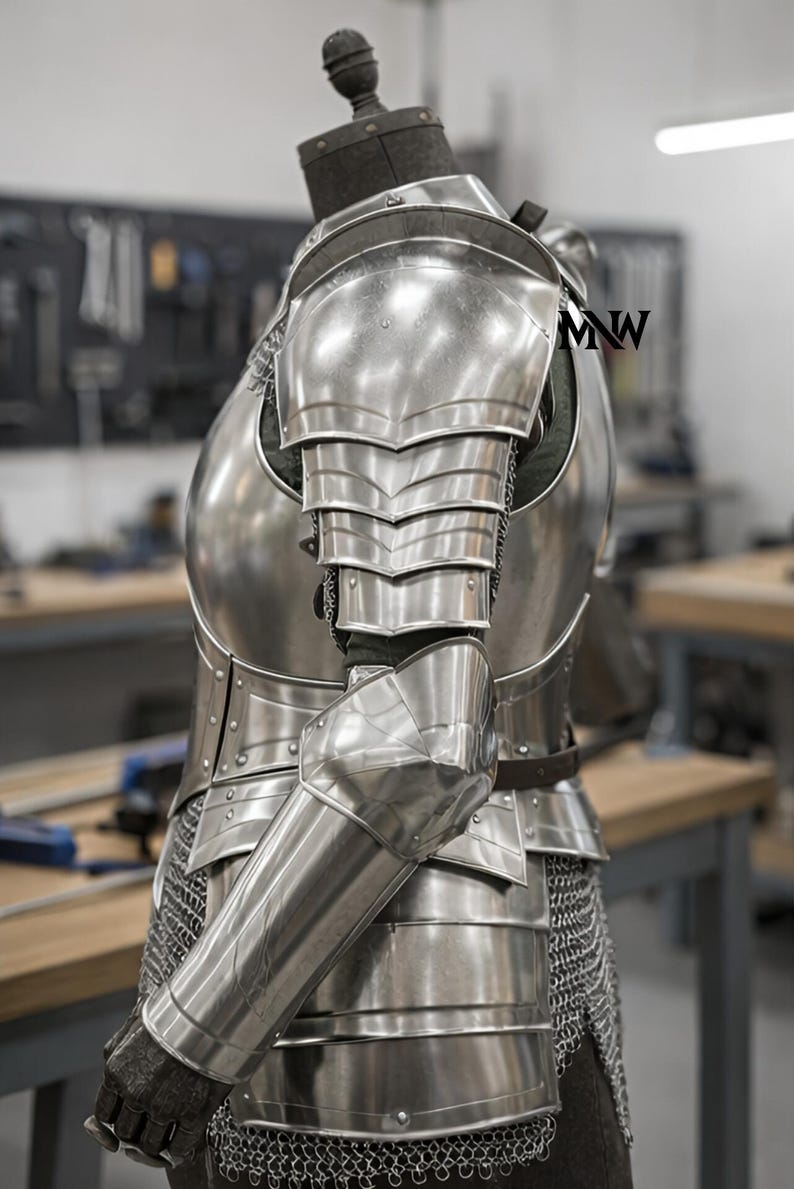 Female Knight Steel Armor Costume ~ Medieval Lady Knight Breastplate ...