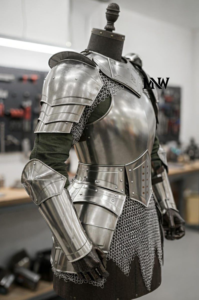 Female Medieval Steel Chainmail Armor | Handmade Women's Knight Armor ...
