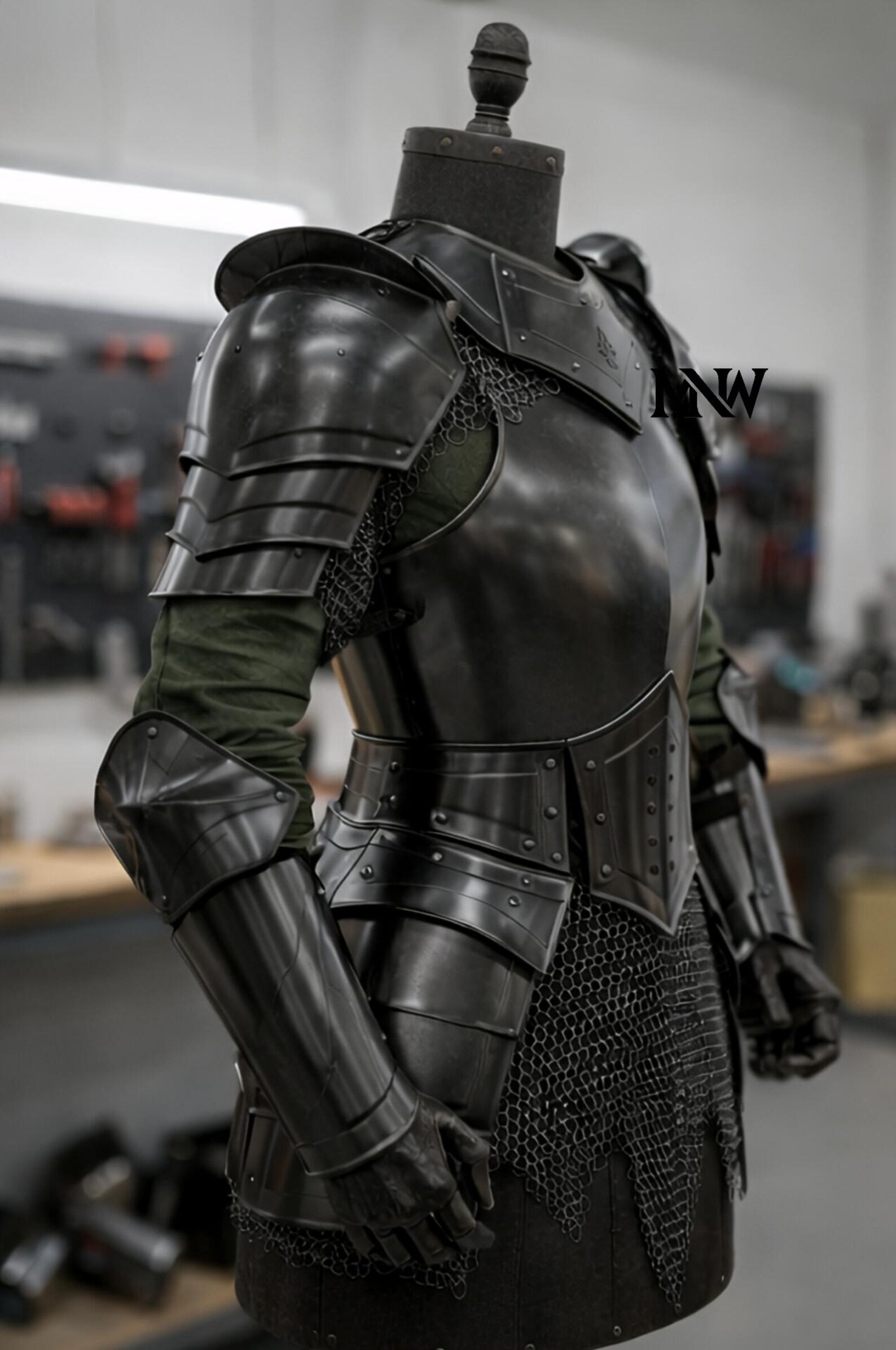 Medieval Steel Armor Suit With Chainmail | Knight Cuirass With ...
